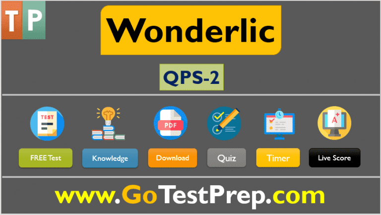 Wonderlic Test QPS SET-2 : Sample Question Answers [PDF]