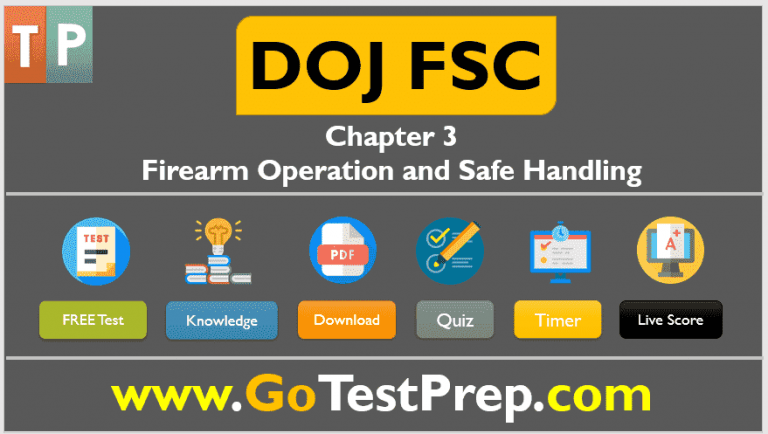 California Gun Test Chapter 3: Firearm Operation and Safe Handling