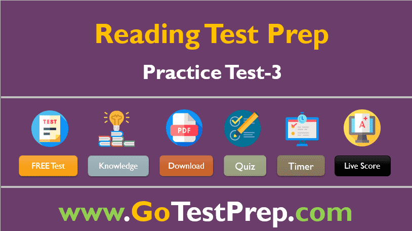 Reading Practice Test – 3 (Comprehension Passages)