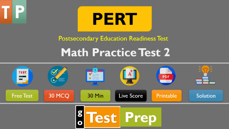 PERT Math Practice Test 2021 Florida’s Postsecondary Education ...