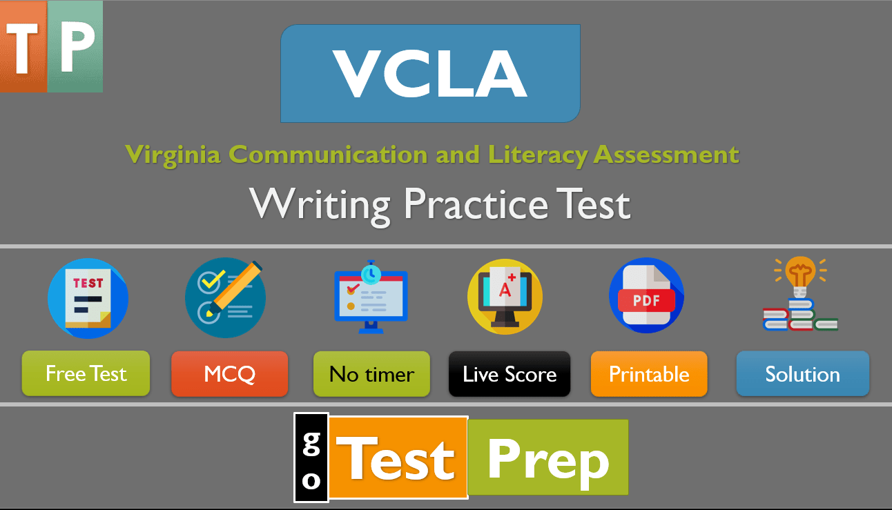 VCLA Writing Practice Test 2025 Questions Answers