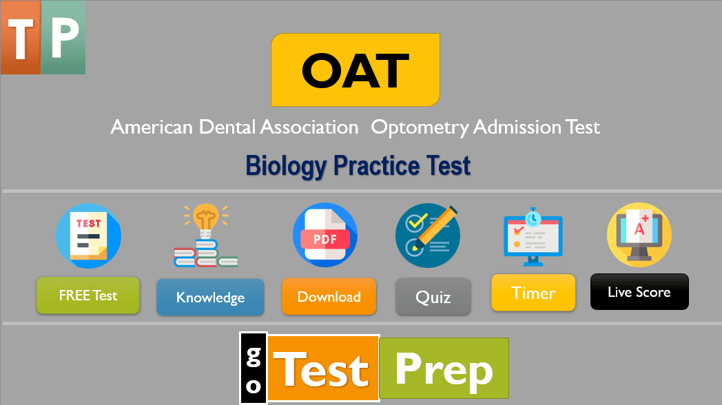 OAT Biology Practice Test 2026 [With Explanation] Untimed