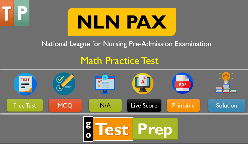 PAX Math Practice Test 2022 PDF RN NLN PN PAX Math Practice Test 2022 PDF RN NLN PN
