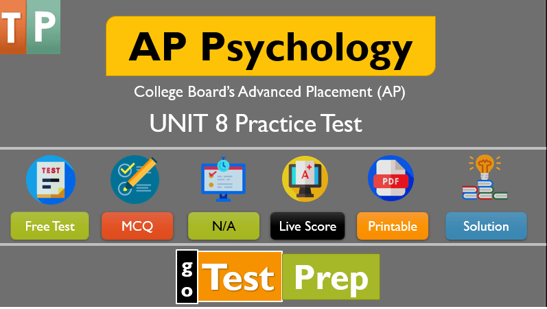 AP Psychology UNIT 8 Practice Test 2025 (Clinical Psychology)