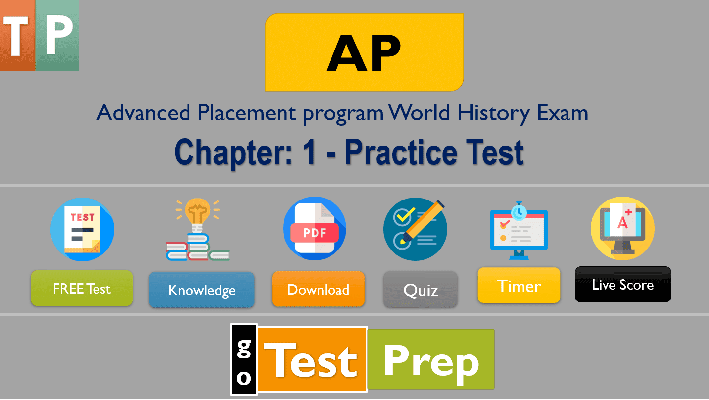AP World History Practice Test Chapter 1 [UPDATED]
