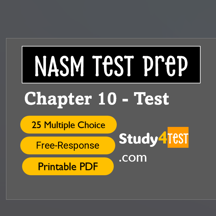 NASM Chapter 10 Practice Test- Supplementation NASM Chapter 10 Practice Test- Supplementation