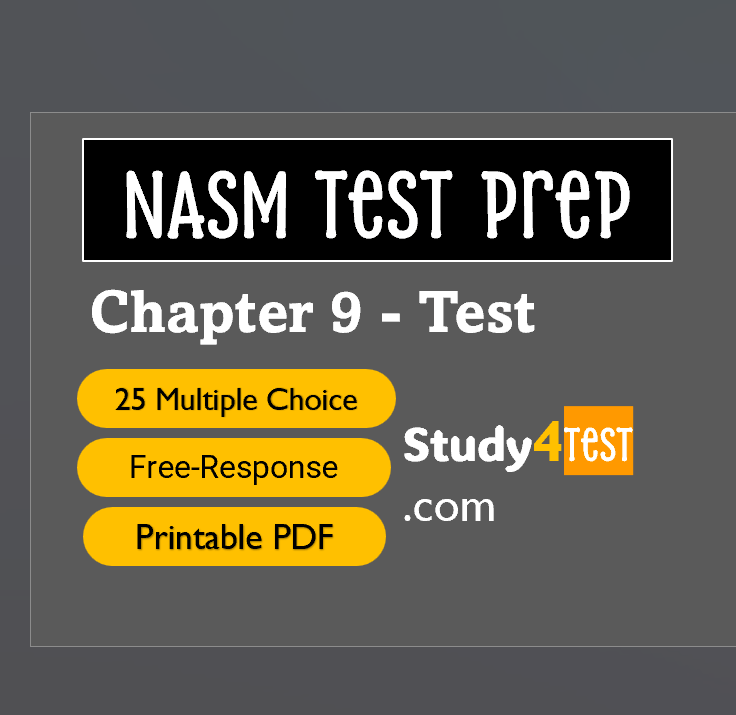 NASM Chapter 9 Practice Test - Nutrition