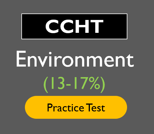 CCHT Environment Practice Test 2025 Questions Answers